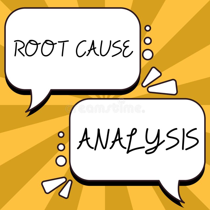 Sign Displaying Root Cause Analysis. Business Overview Method of ...