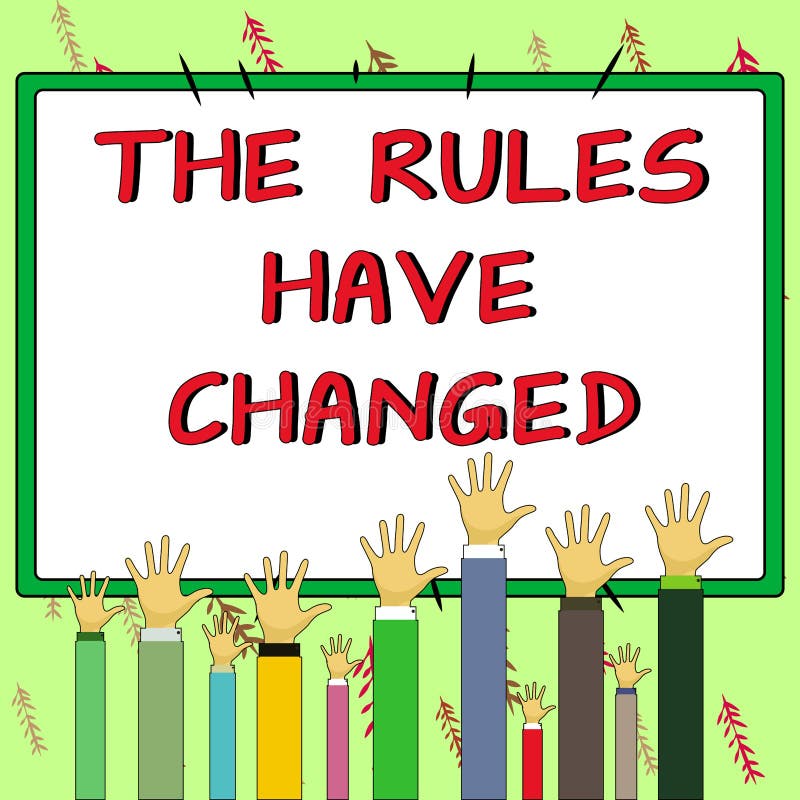 Rules Have Changed Stock Illustrations – 61 Rules Have Changed Stock ...