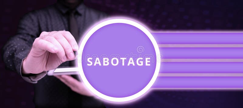 Conceptual Display Sabotage. Business Approach Destruction of an ... Conceptual Display Sabotage. Business Approach Destruction of an ...