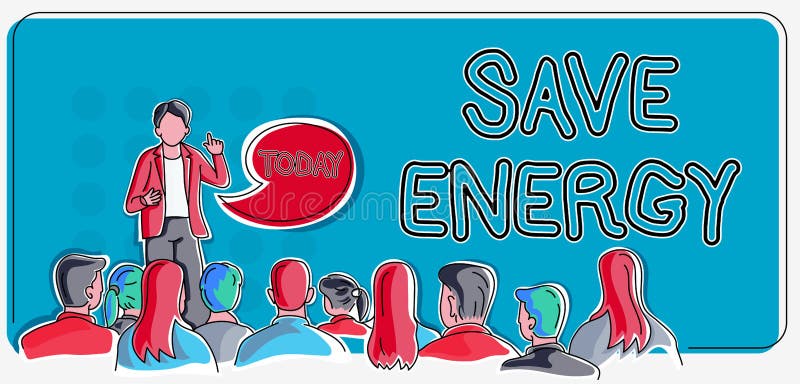 Conceptual Display Save Energy. Word Written on Decreasing the Amount ... Conceptual Display Save Energy. Word Written on Decreasing the Amount ...