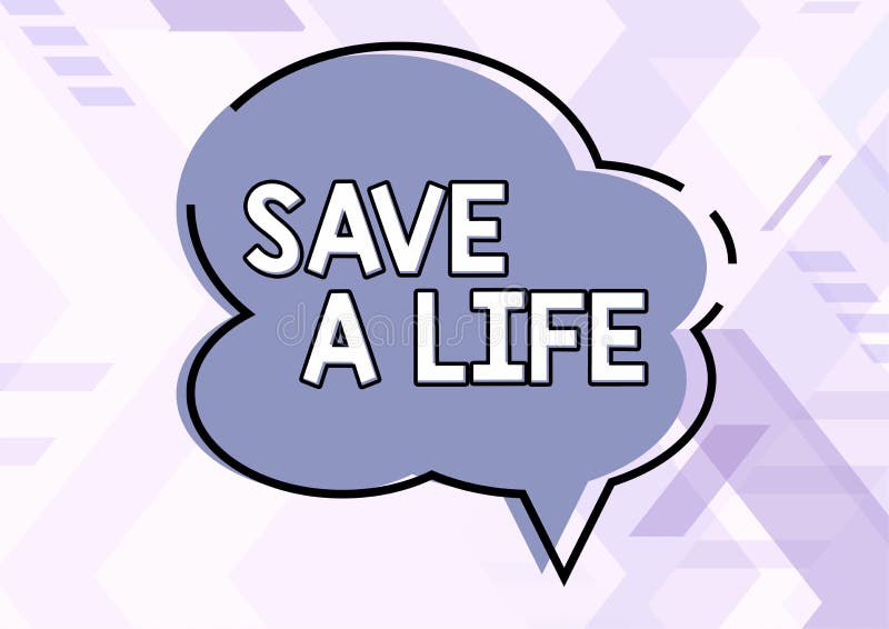 Conceptual Display Save a Life. Business Approach Help Assistance ...