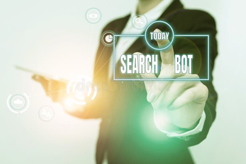 Handwriting Text Search Bot. Business Concept a Program that Runs ...