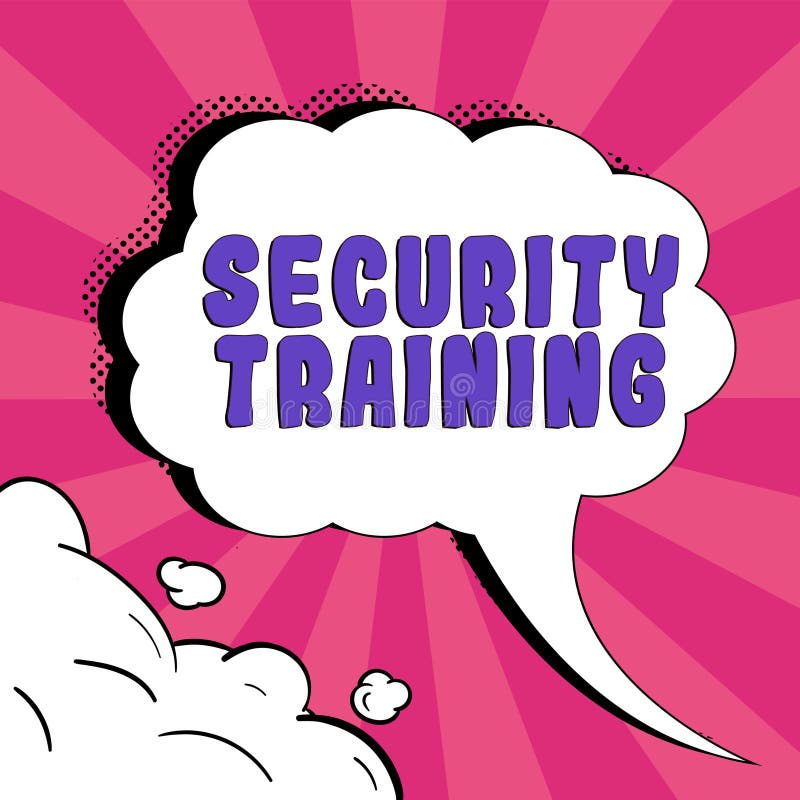 Security Training Text Quote on a Banner Stock Illustration ...