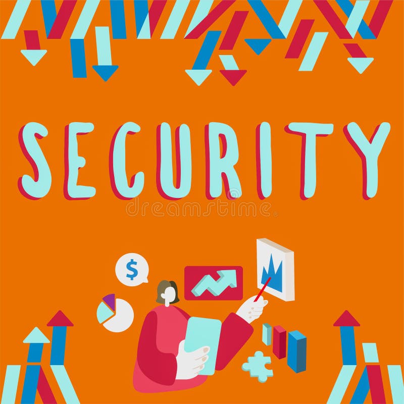 Conceptual Display Security. Word for the State of Feeling Safe Stable ...