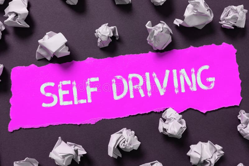 Conceptual Display Self Driving. Word for Autonomous Vehicle Ability To ... Conceptual Display Self Driving. Word for Autonomous Vehicle Ability To ...