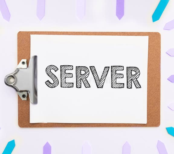 Conceptual Display Server. Word Written on Computer Program Which Manages Access Centralized ...