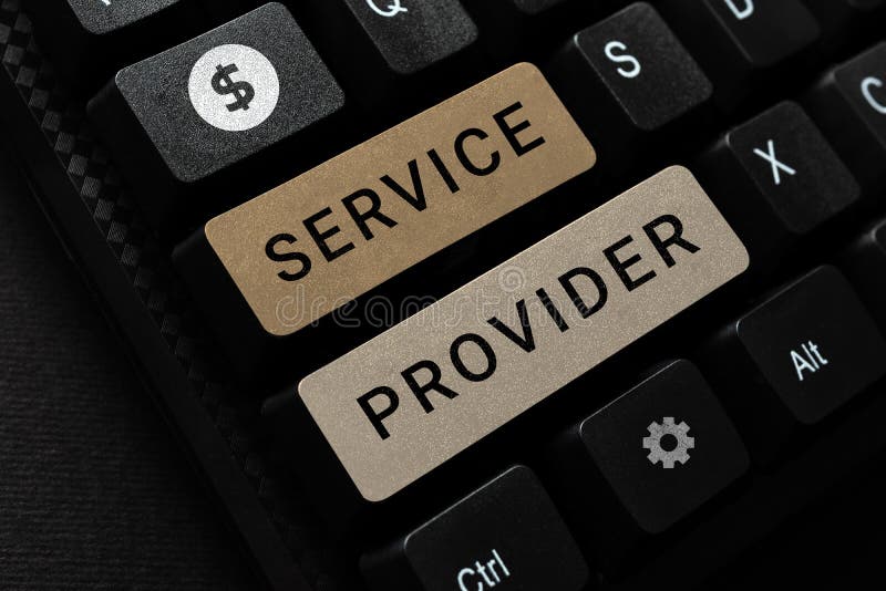 Conceptual Display Service Provider. Internet Concept a Company that ...