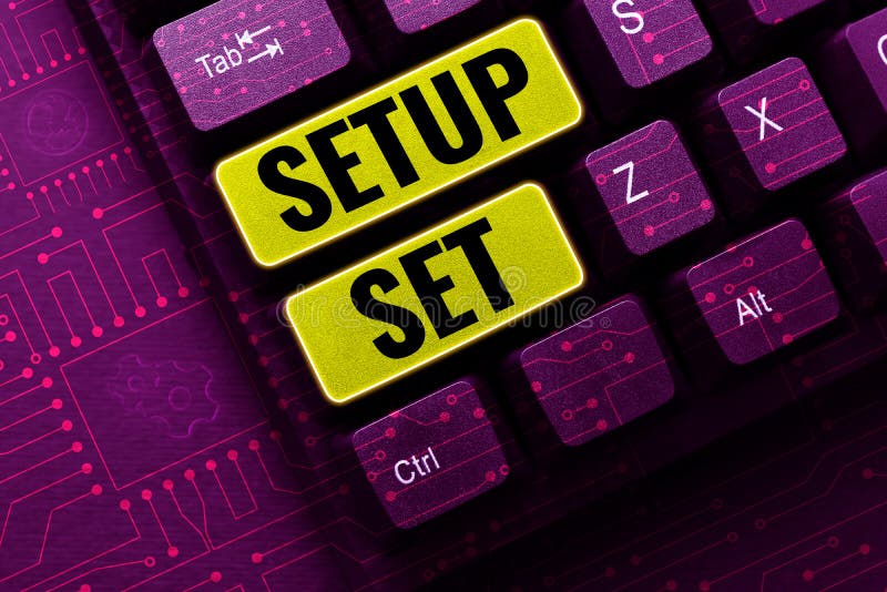 Conceptual Display Setup Set. Conceptual Photo the Manner, Position, or ...