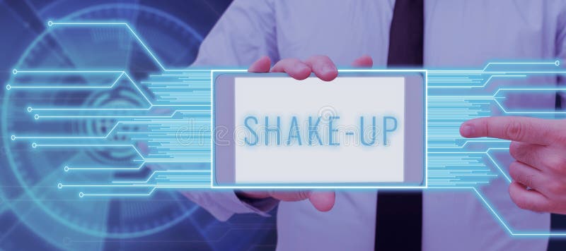 Conceptual Display Shake Up. Business Concept Way of Meeting Someone or ...