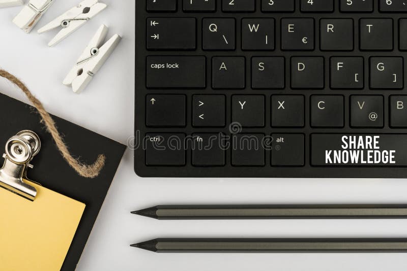 Conceptual Display Share Knowledge. Business Concept Teaching Others ...