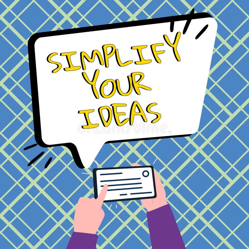 Conceptual Display Simplify Your Ideas. Business Overview Make Simple ...