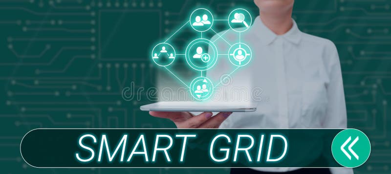 Conceptual Display Smart Grid. Business Approach Includes of ...