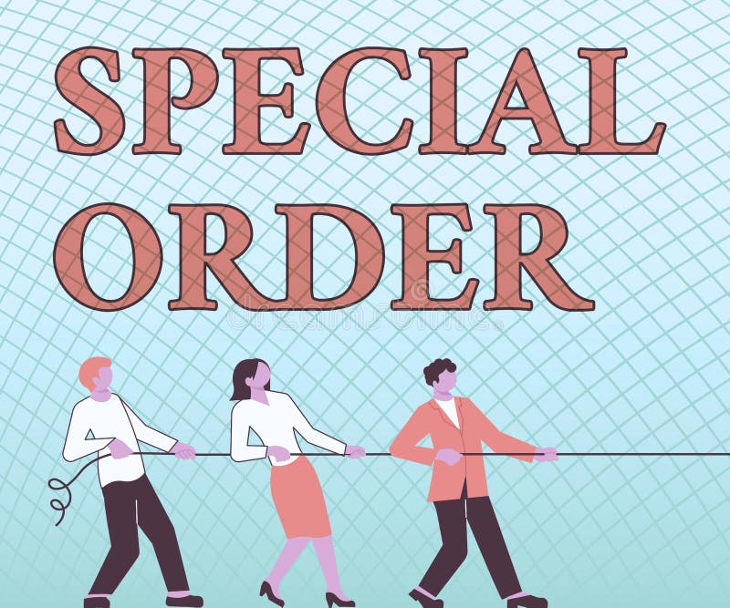 Conceptual Display Special Order. Business Concept Specific Item ...