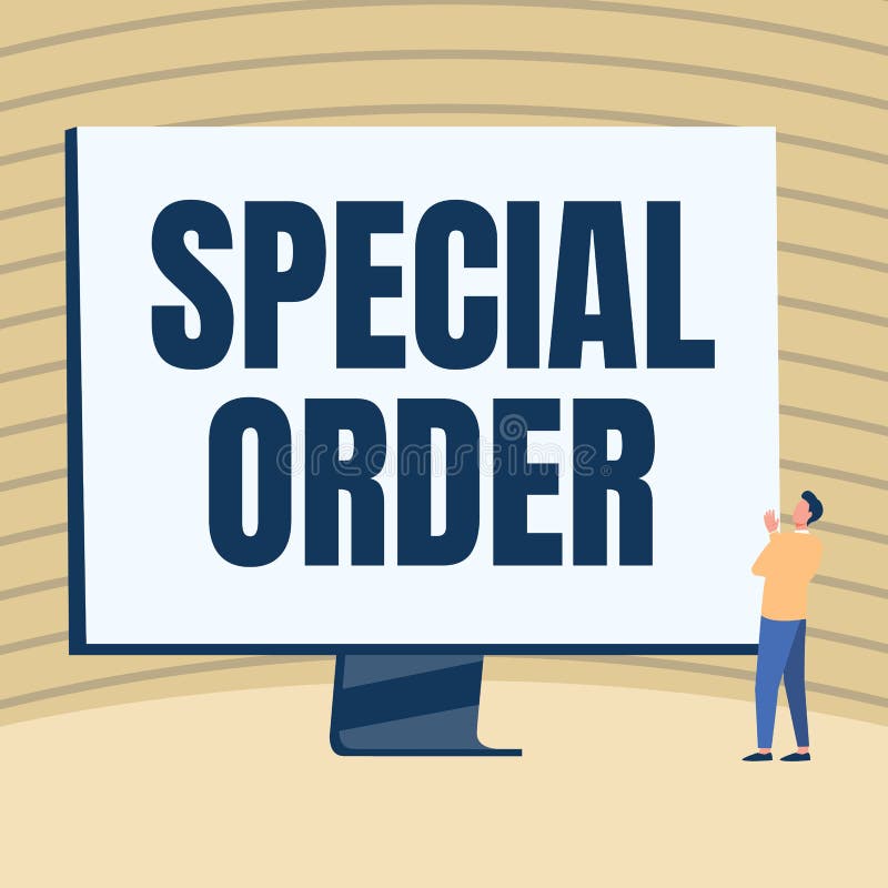 Conceptual Display Special Order. Business Concept Specific Item ...