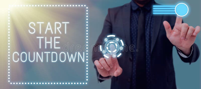 Conceptual Display Start the Countdown. Internet Concept Sequence of ...