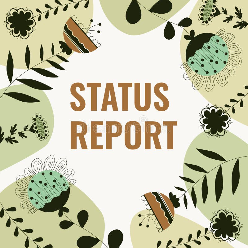 Conceptual Display Status Report. Word for Update Summary of Situations ...