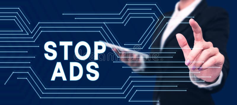 Conceptual Display Stop Ads. Internet Concept Program that Will Remove ... Conceptual Display Stop Ads. Internet Concept Program that Will Remove ...