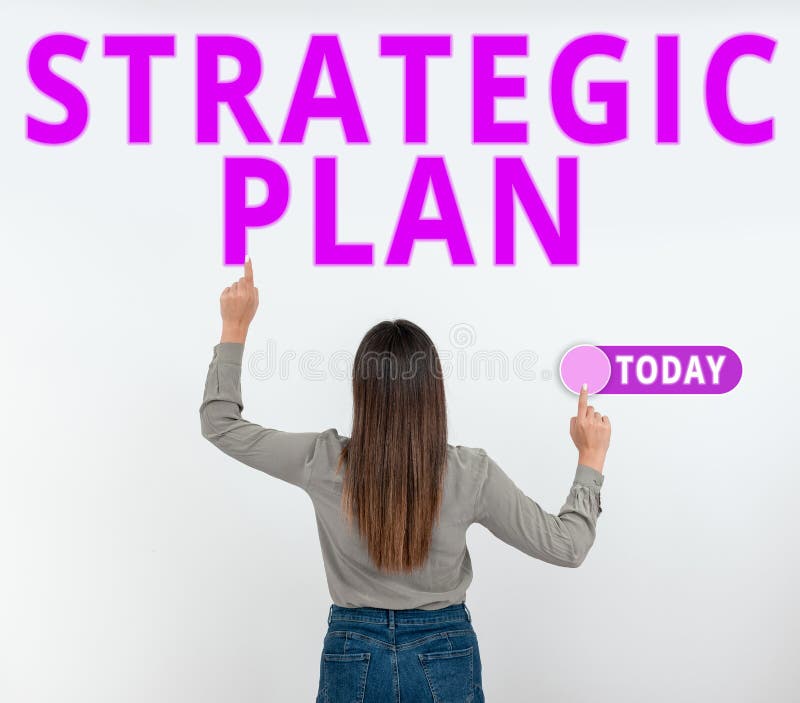 Conceptual Caption Strategic Plan. Business Showcase a Process of ...