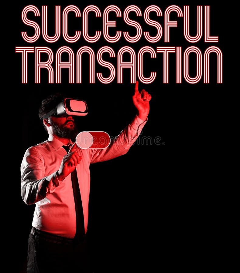 Inspiration Showing Sign Successful Transaction. Business Showcase ...