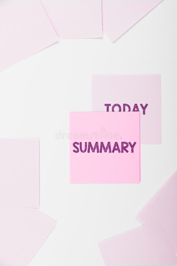 Conceptual Display Summary Business Idea Brief Statement Abstract Synopsis Concise Abbreviated