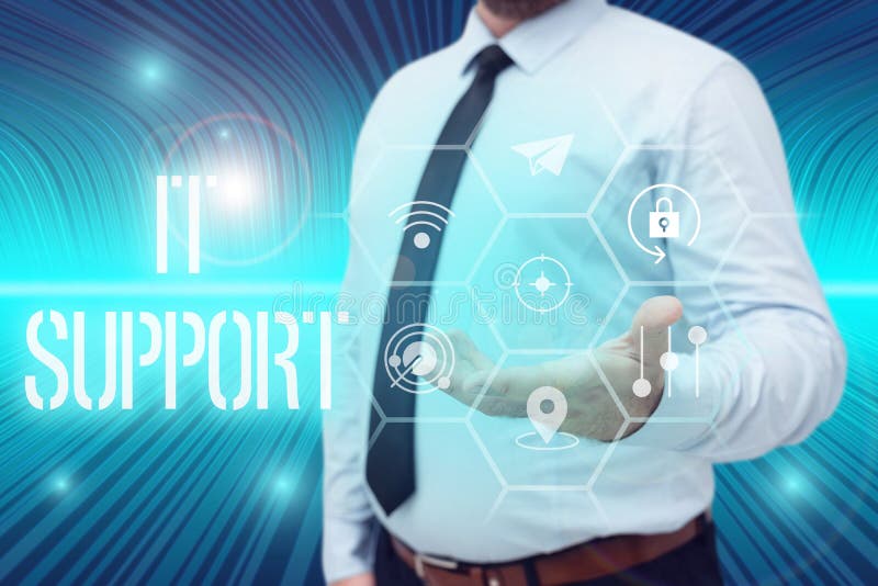 Conceptual Display it Support. Business Idea Lending Help about ...