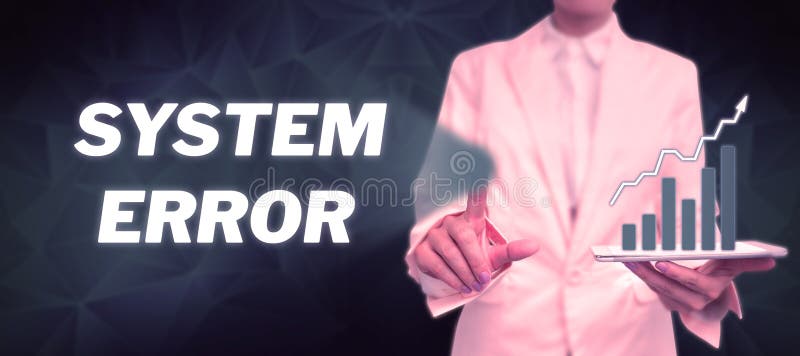 Conceptual Display System Error. Word for Technological Failure ...