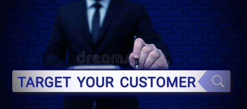 Conceptual Caption Target Your Customer. Business Idea Attract and Grow ... Conceptual Caption Target Your Customer. Business Idea Attract and Grow ...