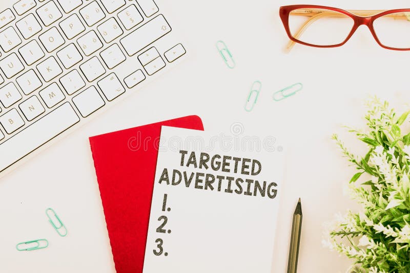 Handwriting Text Targeted Advertising. Business Concept Online ...