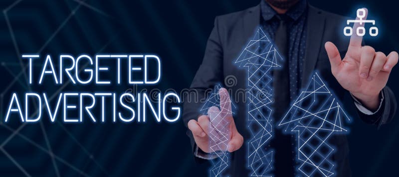 Text Sign Showing Targeted Advertising. Business Concept Online ...