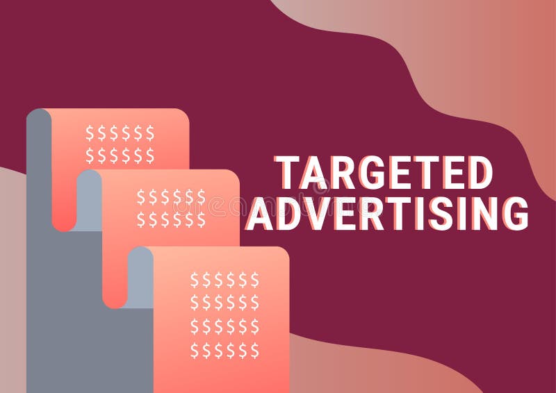 Conceptual Display Targeted Advertising. Internet Concept Online ...