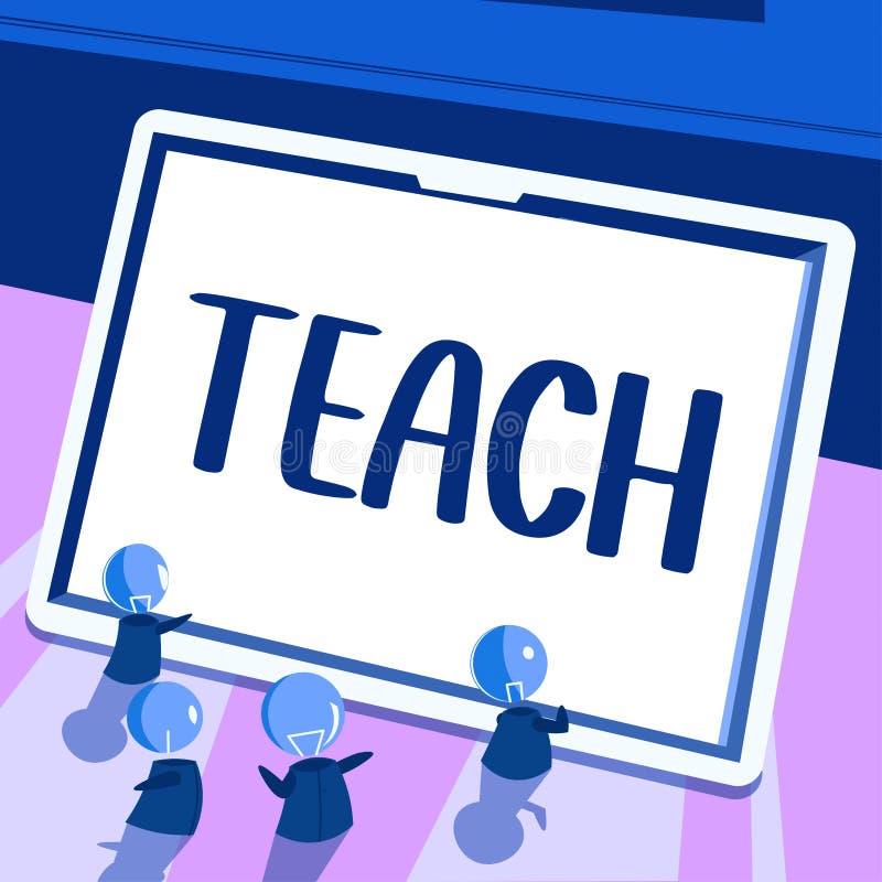 Text Caption Presenting Teach. Conceptual Photo Impart Knowledge or ...