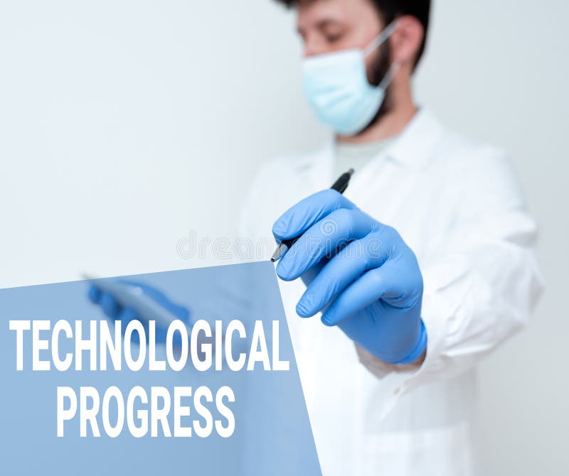 Conceptual Display Technological Progress. Conceptual Photo Overall ...