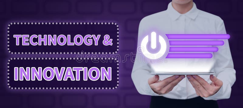 Conceptual Display Technology Innovation. Internet Concept Application ...