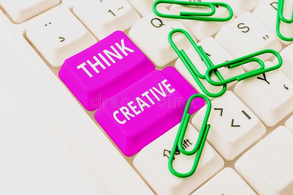 Conceptual Display Think Creative. Word Written on the Ability To ...