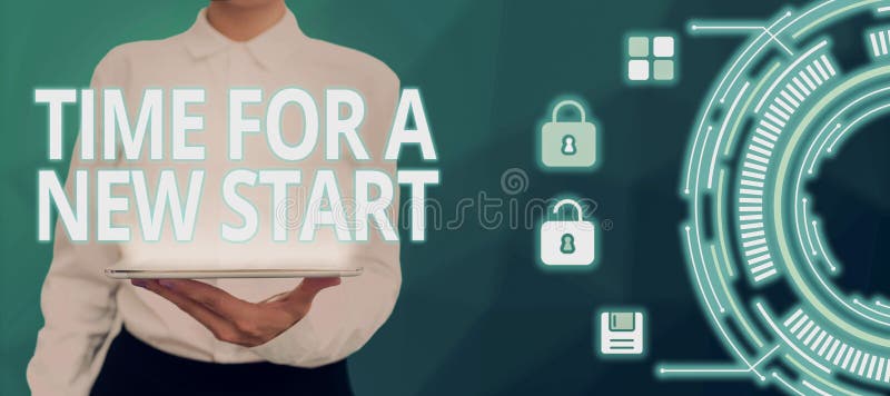 Conceptual Caption Time for a New Start. Business Idea Trust the Magic ...