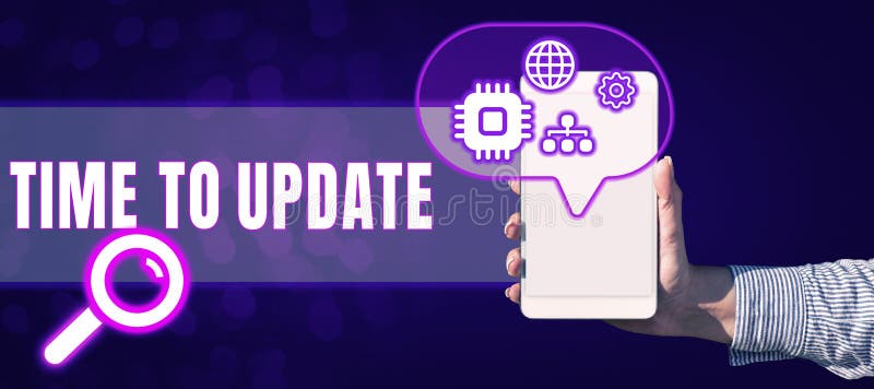 Conceptual Display Time To Update. Business Concept the Latest ...