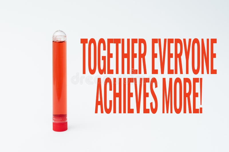 Conceptual Display Together Everyone Achieves More. Business Approach ...