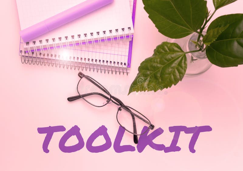 Conceptual Display Toolkit. Business Concept Set of Tools Kept in a Bag ...
