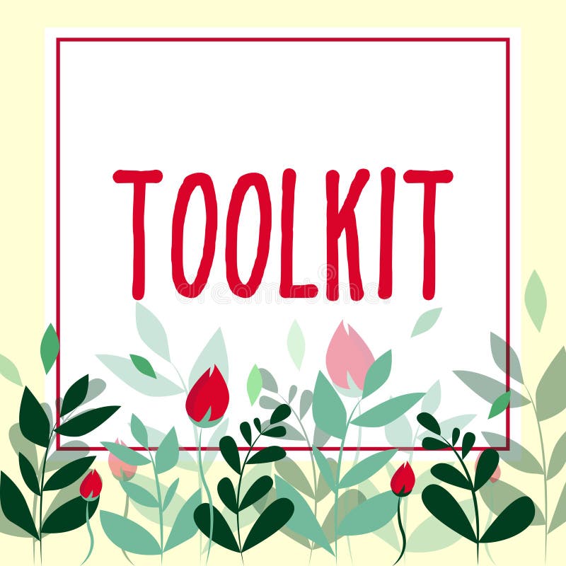Conceptual Display Toolkit. Business Concept Set of Tools Kept in a Bag ...