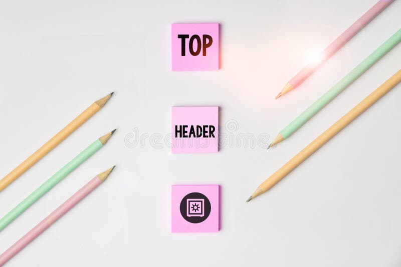 Handwriting Text Top Header. Business Approach Text at the Top of a ...