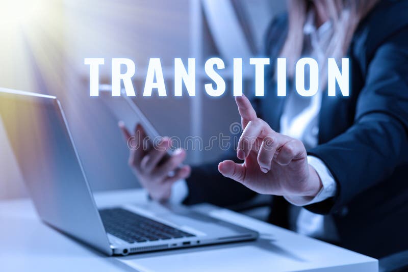 Conceptual Display Transition. Word Written on a Dramatic or Sweeping ...