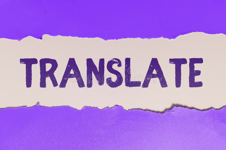 Conceptual Display Translate. Business Concept Another Word with Same ...