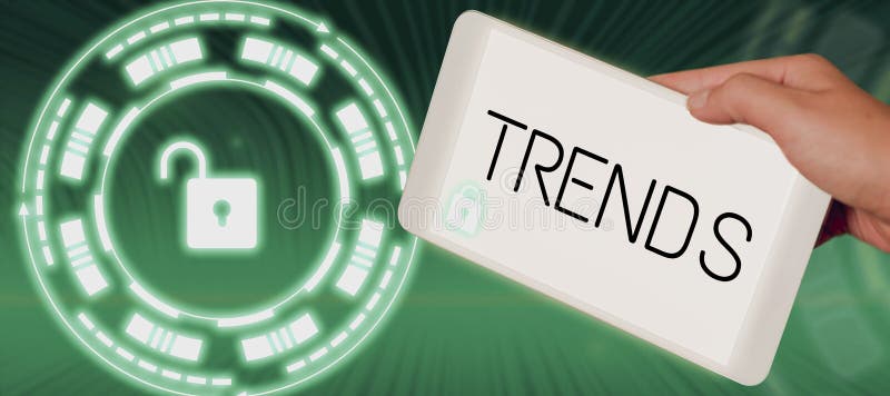 Sign Displaying Trends. Business Concept General Tendency of Data ... Sign Displaying Trends. Business Concept General Tendency of Data ...