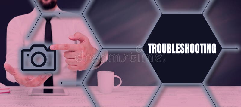 Conceptual Display Troubleshooting. Word for an Act of Investigating or ...