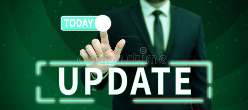 Conceptual Display Update. Internet Concept Up To Date Make Something ... Conceptual Display Update. Internet Concept Up To Date Make Something ...