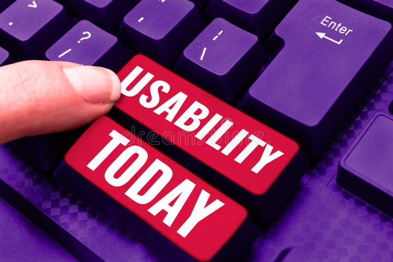 Conceptual Display Usability. Business Concept a Word Assosiated with ...