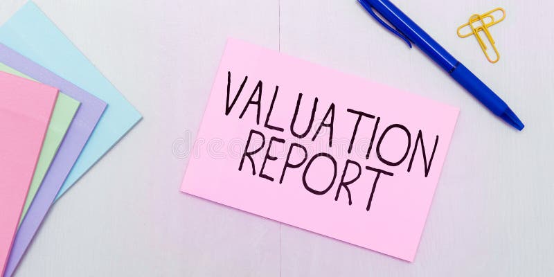 Conceptual Display Valuation Report. Word for Process of Determining ...