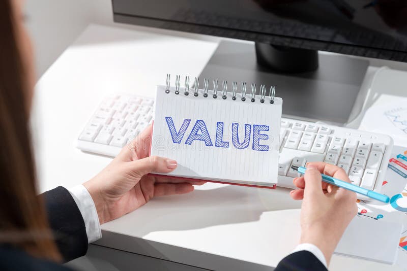 Conceptual Display Value. Word Written on Fair Return in Goods Services ...