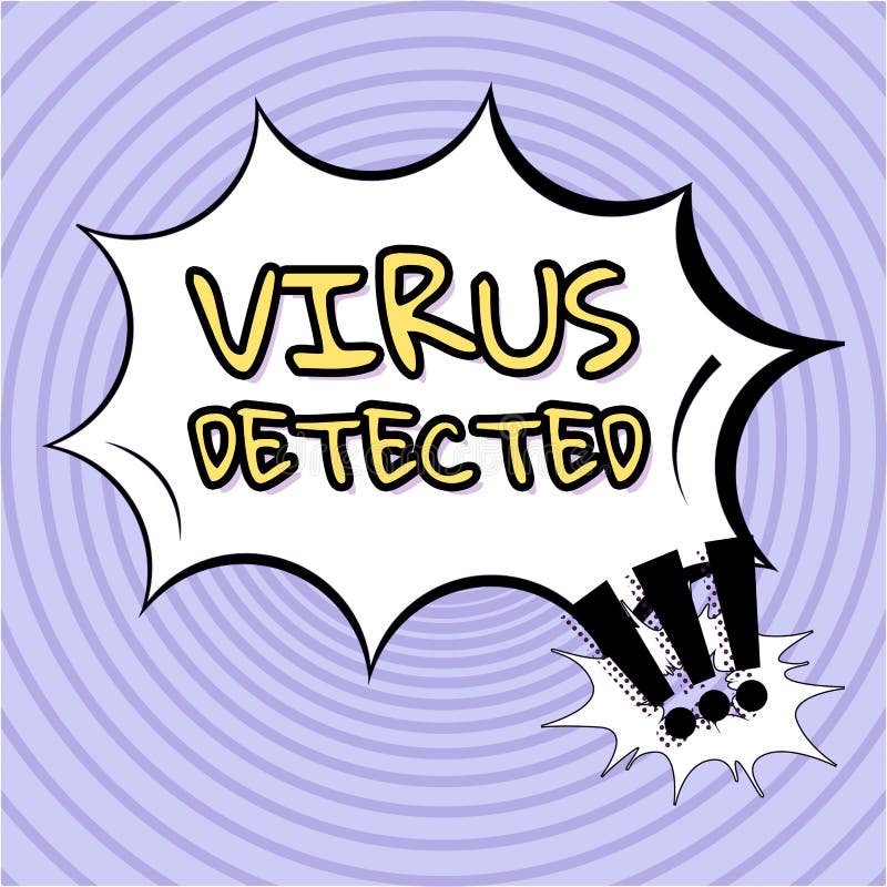 Display Virus Detecteda Computer Program Stock Illustrations – 5 ...