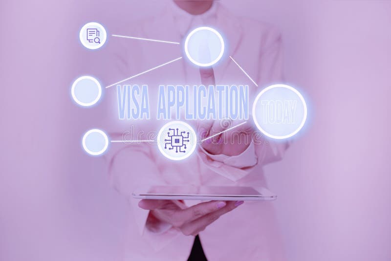 Conceptual Display Visa Application. Business Approach an Process of ...